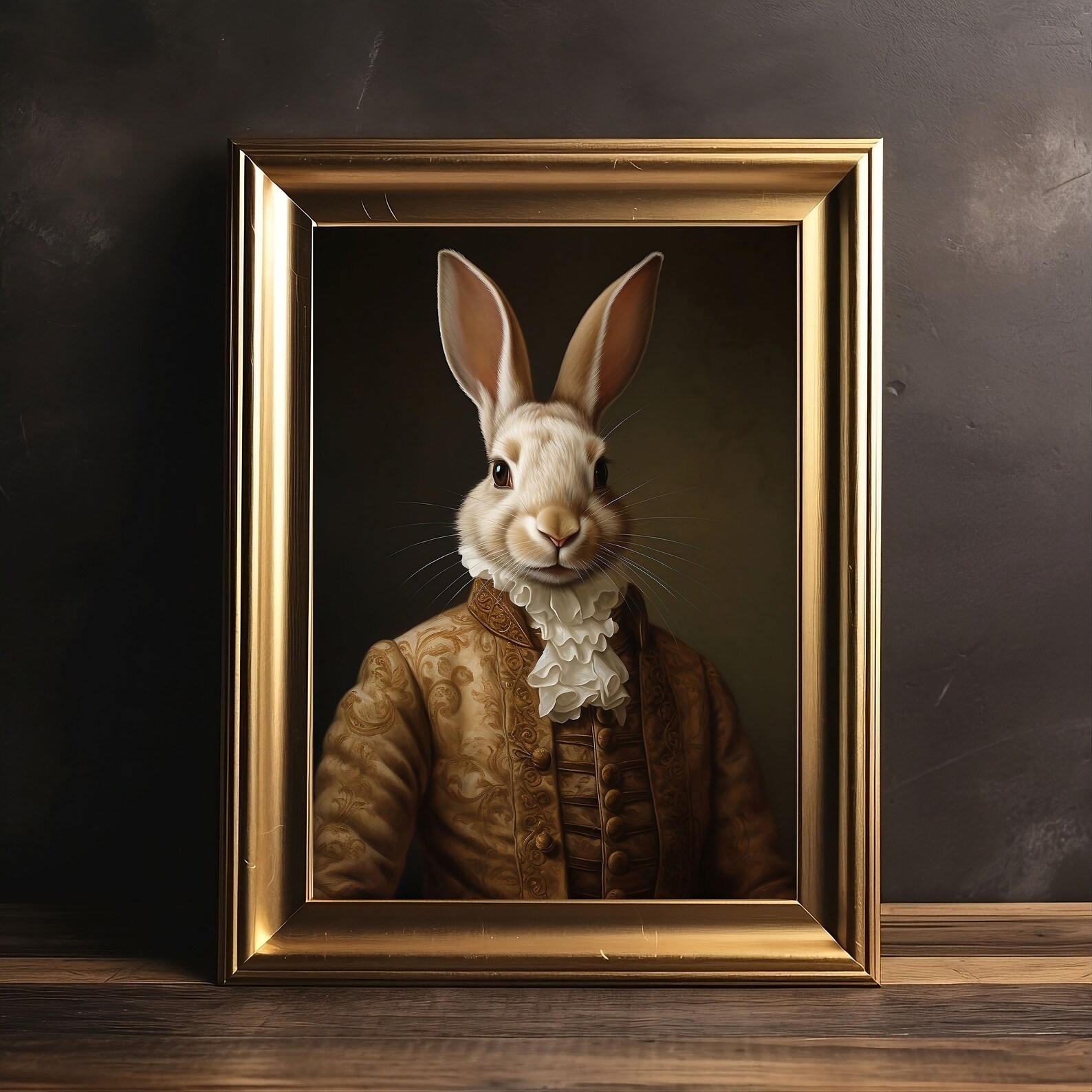 Vintage Rabbit Print Victorian Rabbit Painting Rabbit Wall - Etsy