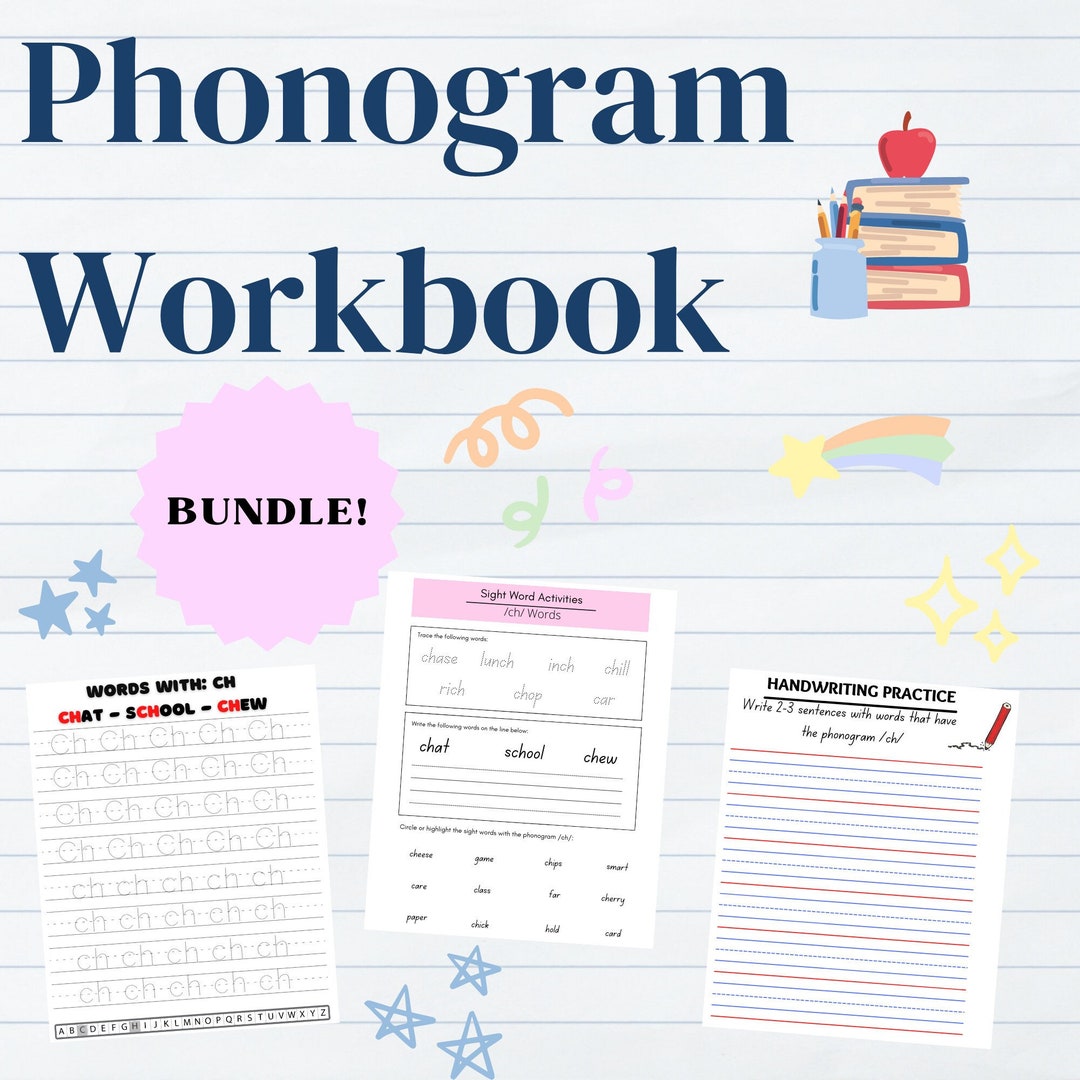 K-2 Literacy Phonogram Handwriting Practice Workbook Bundle! 49 Pages ...