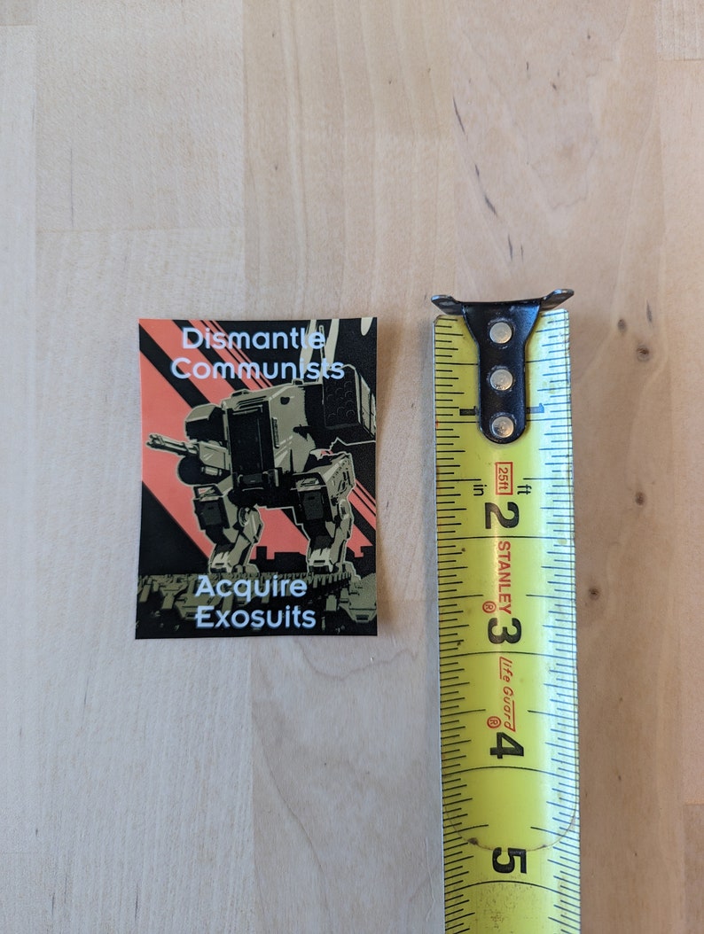 Helldivers 2 Inspired Exosuit Propaganda Sticker – 'dismantle ...