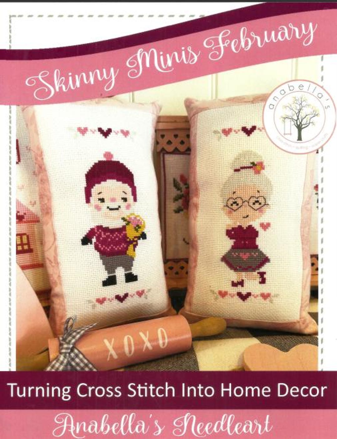 Anabella's Needleart - Skinny Minis February - Mr. and Mrs. February - Etsy