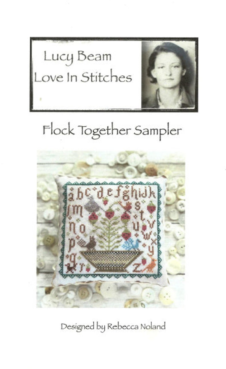 Lucy Beam Flock Together Sampler, Counted Cross Stitch, Christmas Decor, Alphabet, Ornaments ...