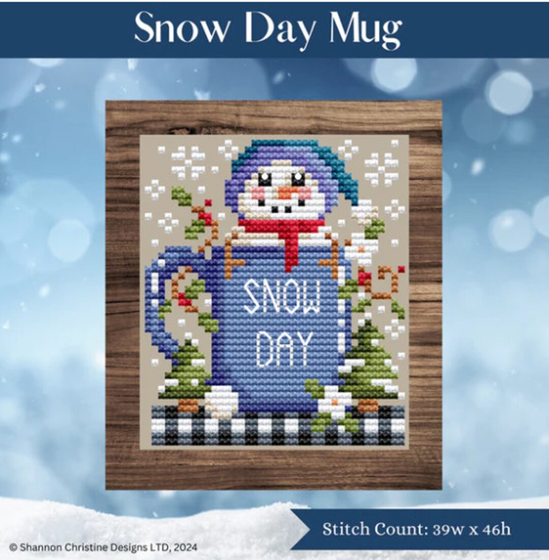 Shannon Christine Designs - Snow Day Mug, Winter Decor - Etsy