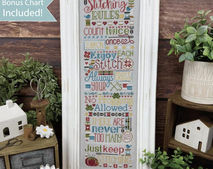 Primrose Cottage - *NEW* Stitching Rules - Cross Stitch Pattern - Etsy