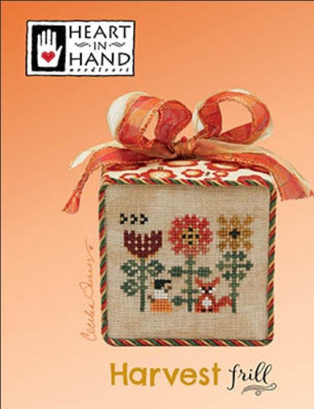 Heart in Hand - Harvest Frill Cross Stitch Pattern - Autumn Cross ...