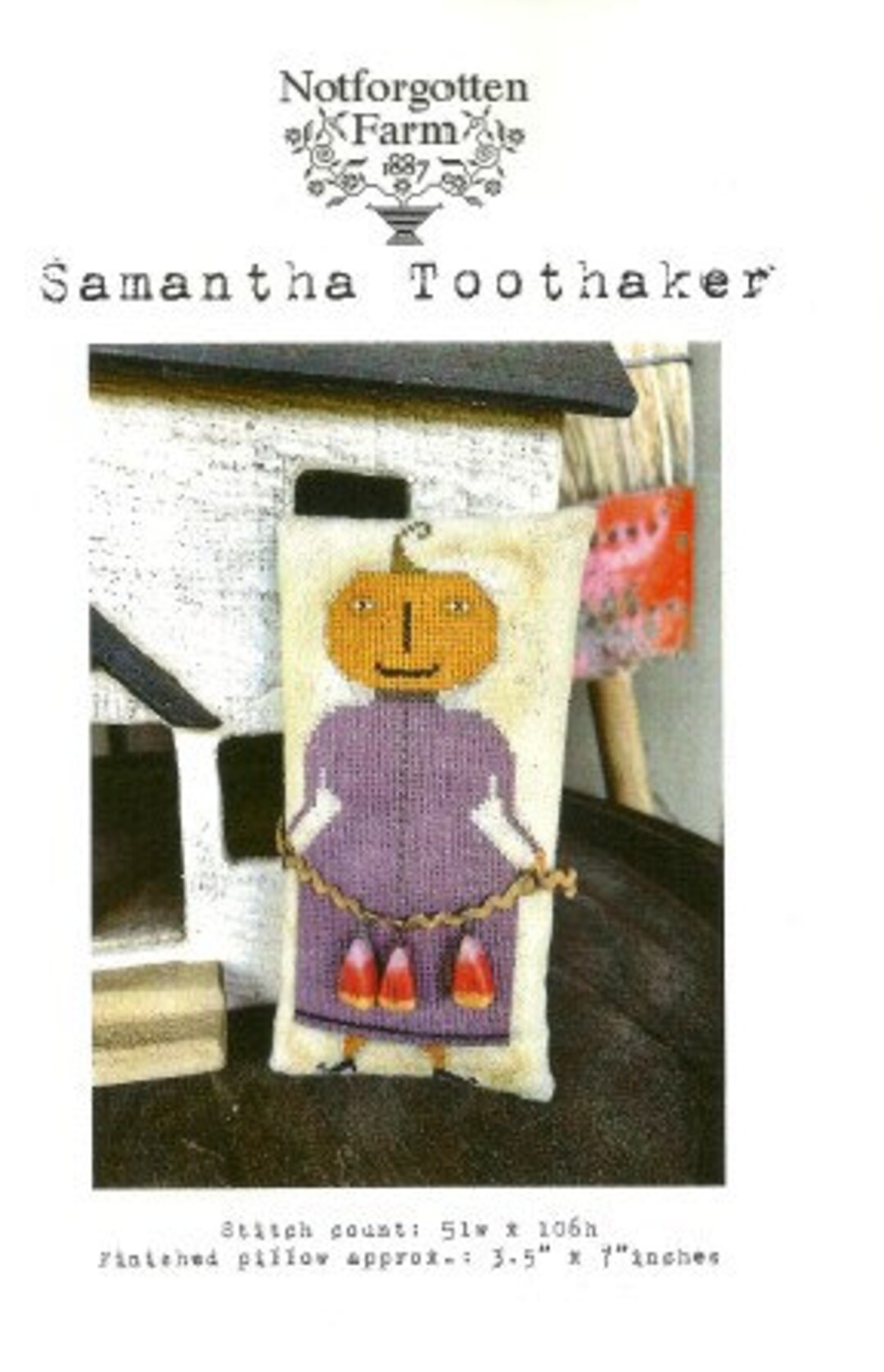 Notforgotten Farm Samantha Toothaker, Counted Cross Stitch, Halloween ...