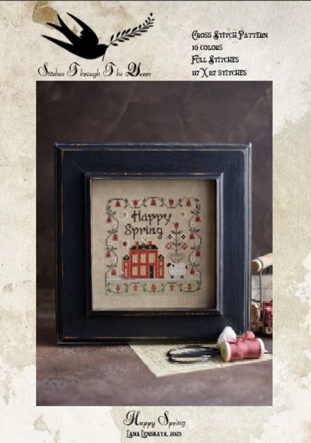 Stitches Through the Years - Happy Spring *PDF*, Counted Cross Stitch ...