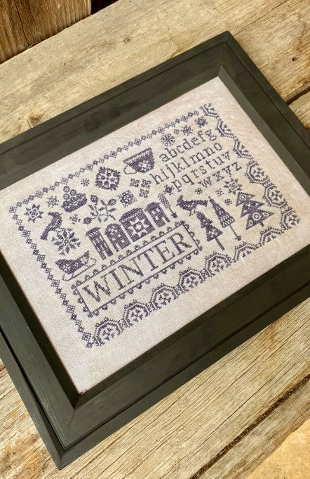 Blueberry Ridge Sampler Seasons Winter, Cross Stitch, Pattern Only - Etsy