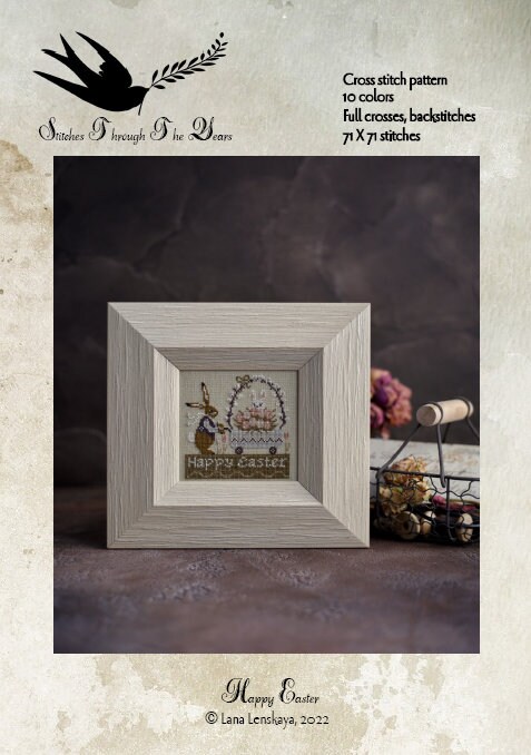 Stitches Through the Years - Happy Easter & Easter Bunny *PDF* Counted ...