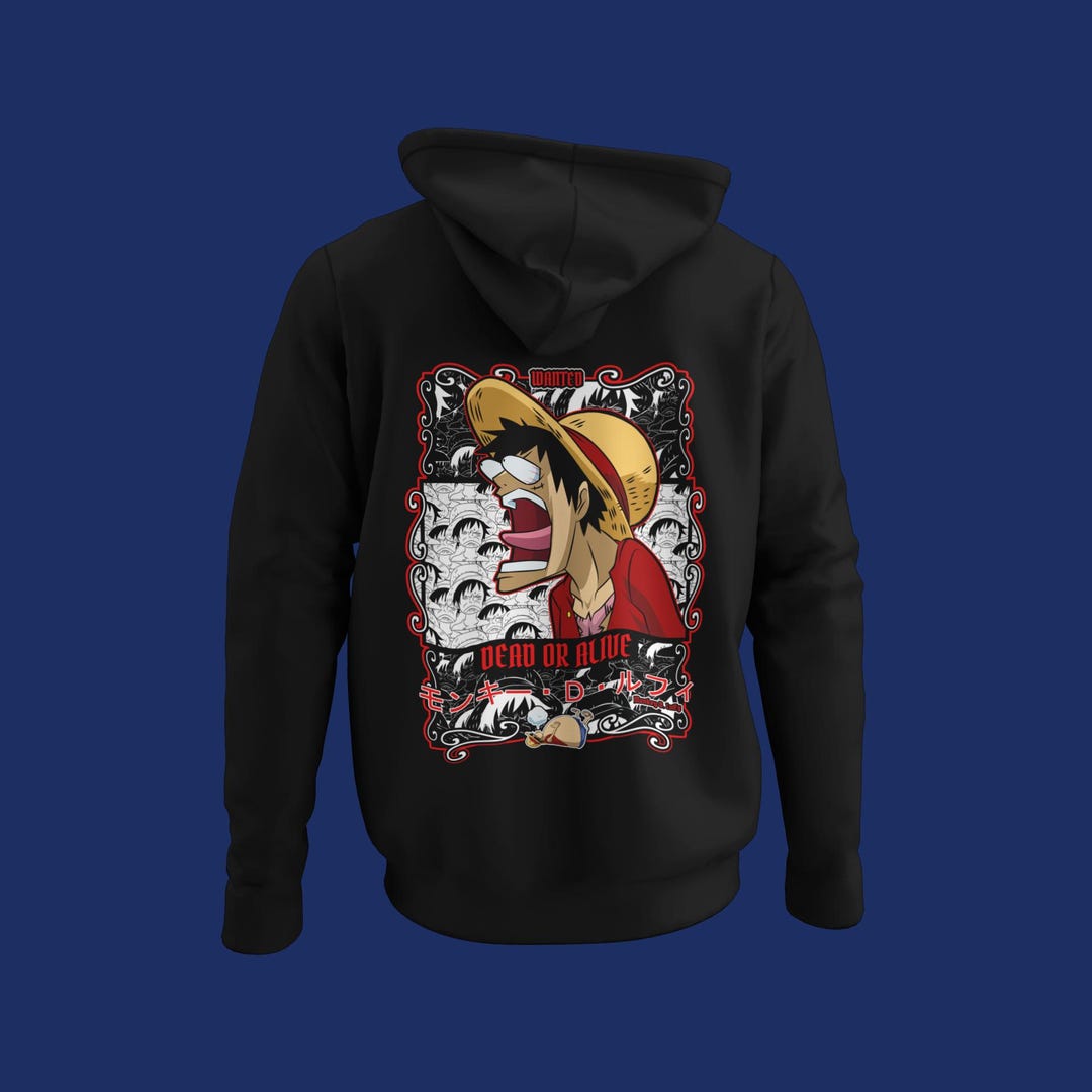 One Piece Luffy Gear 5 Hoodie Anime Oversized Sweatshirt, Unisex ...