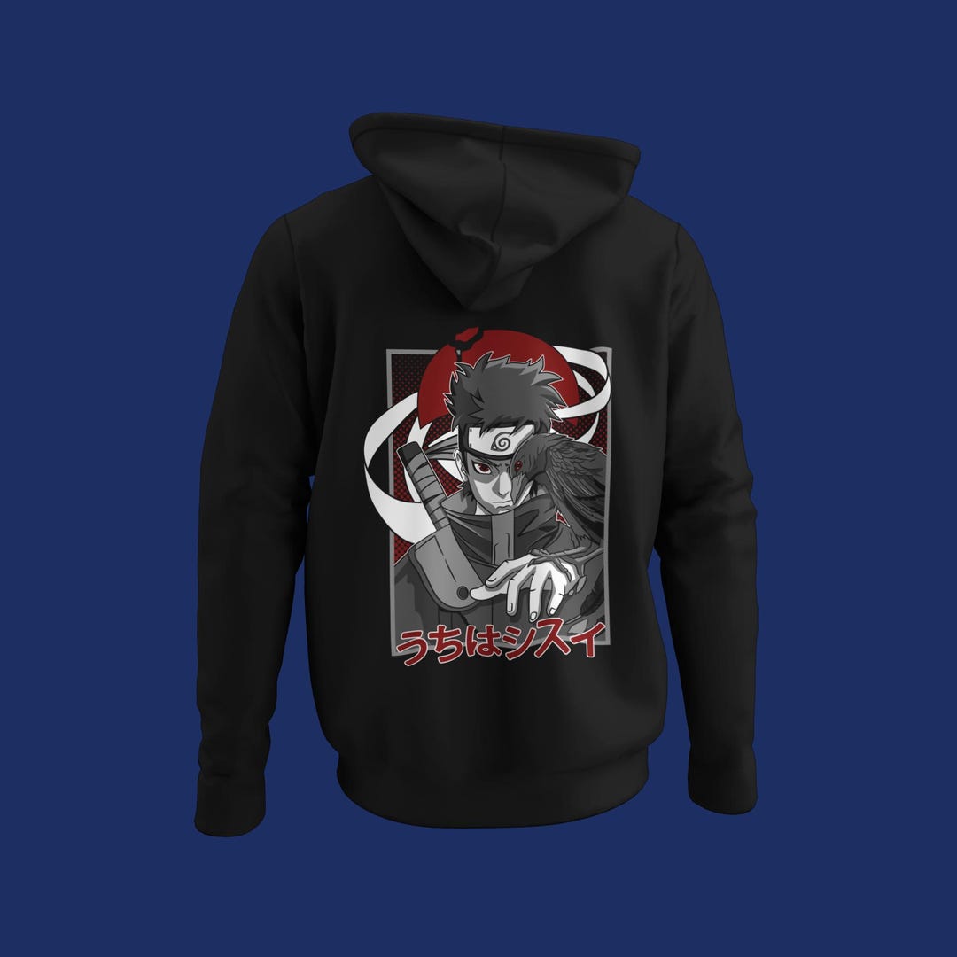 Shisui Uchiha Hoodie Naruto Mangekyō Sharingan Oversized Sweatshirt ...