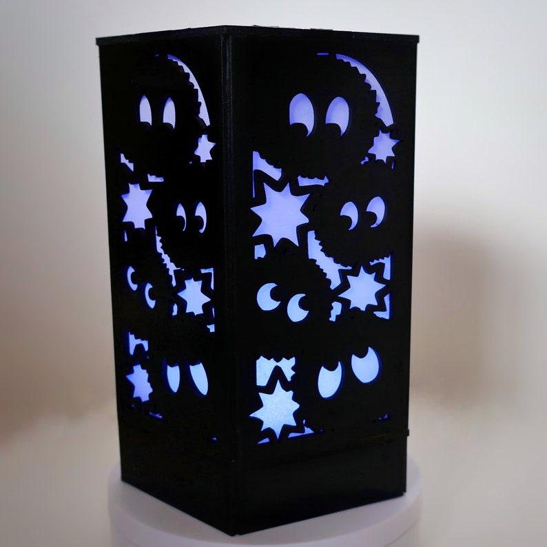 Soot Sprites Wooden Lantern, Dust Sprite Home Decor, Handmade Laser Cut ...