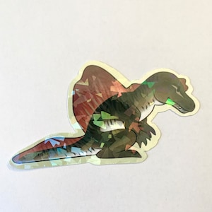 Spinosaurus Friends! - Chibi Holographic Vinyl Dinosaur Stickers - Etsy