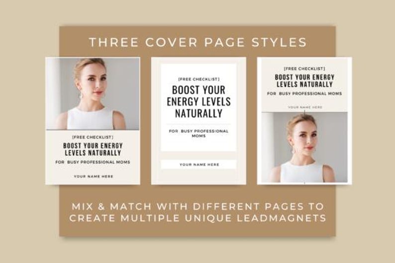 Canva Lead Magnet Checklist Beige - Etsy