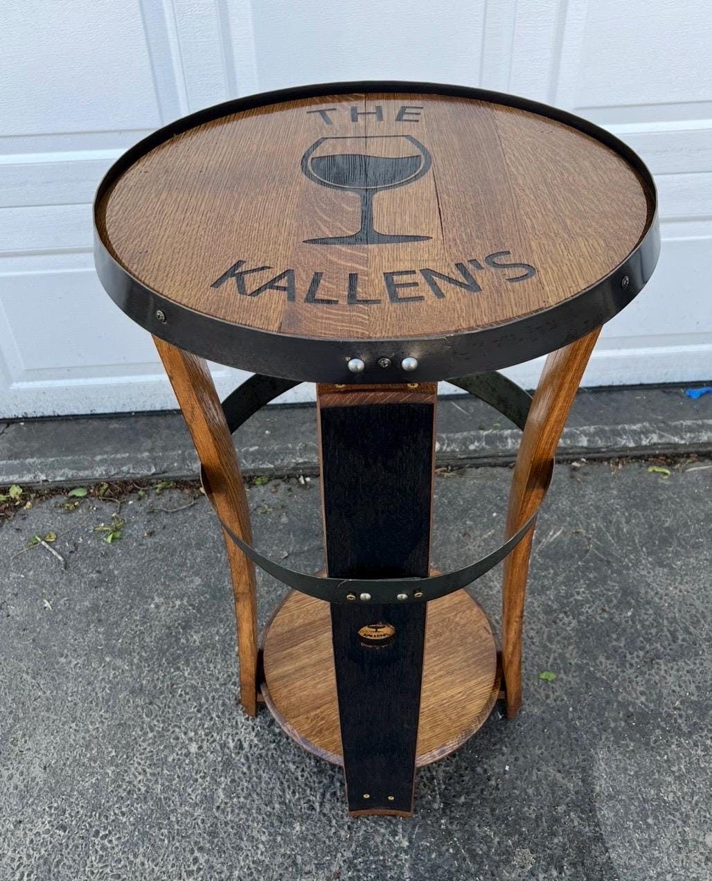 Bistro Barrel Stave Table - Etsy