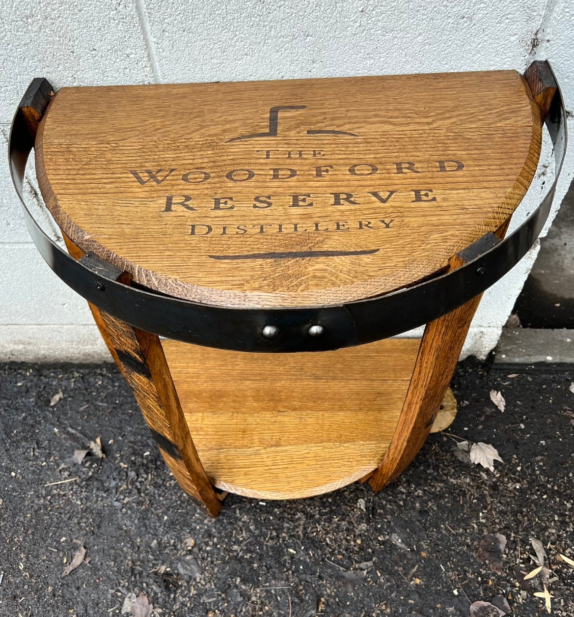 Half Moon Barrel Table - Etsy