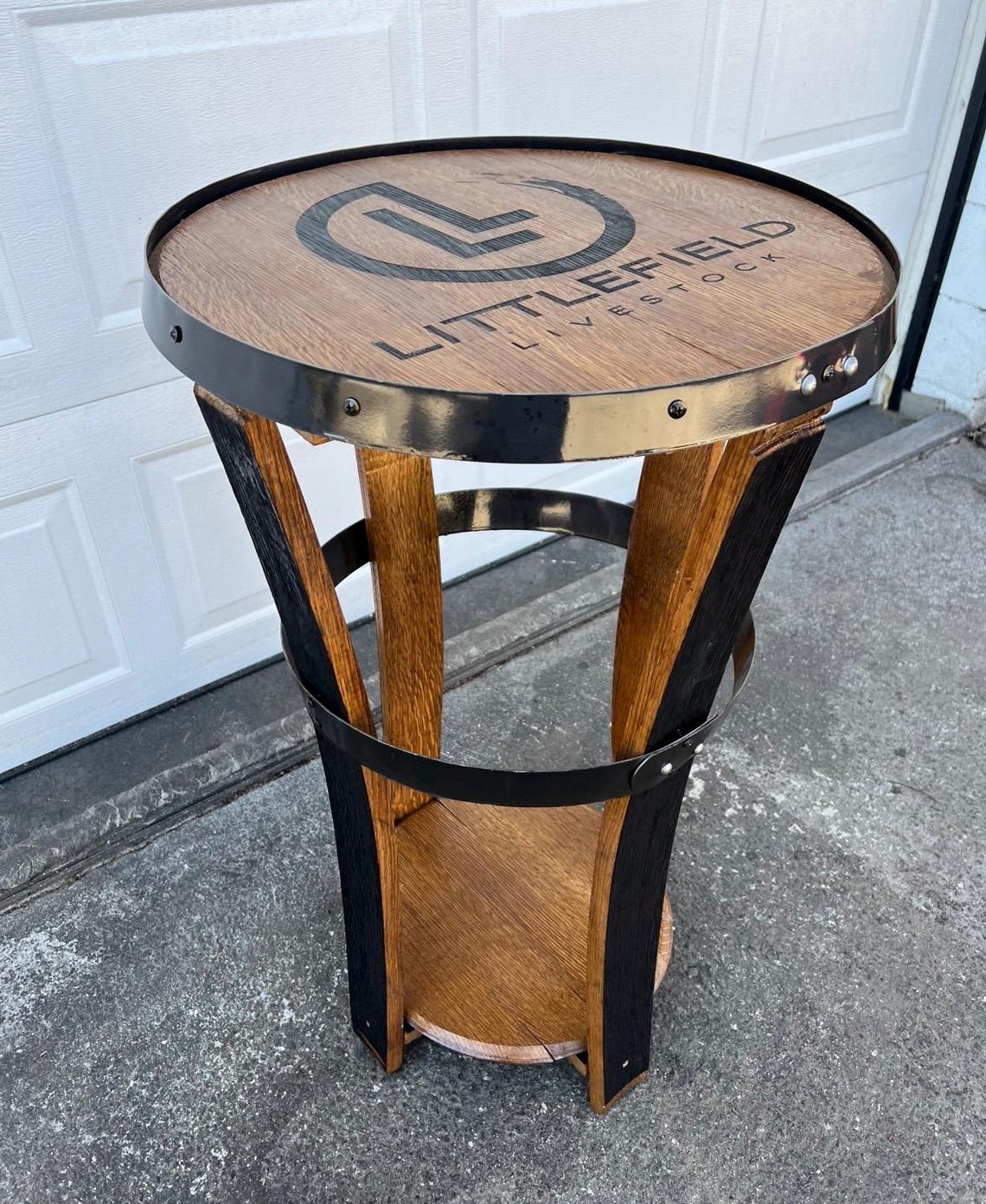 Bistro Barrel Stave Table - Etsy