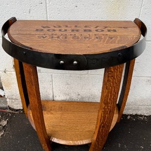 Half Moon Barrel Table - Etsy