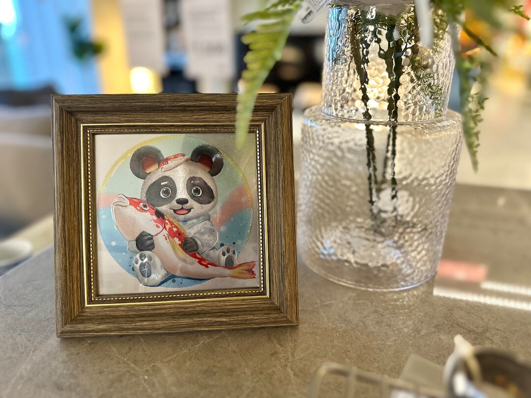 Metal Panda Art Hand Engraved Artwork Chinese Panda Art Cute Panda ...