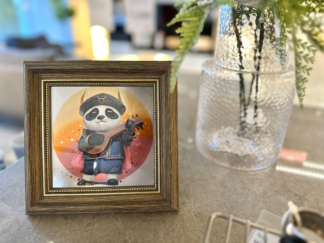 Metal Panda Art Hand Engraved Artwork Chinese Panda Art Cute Panda ...