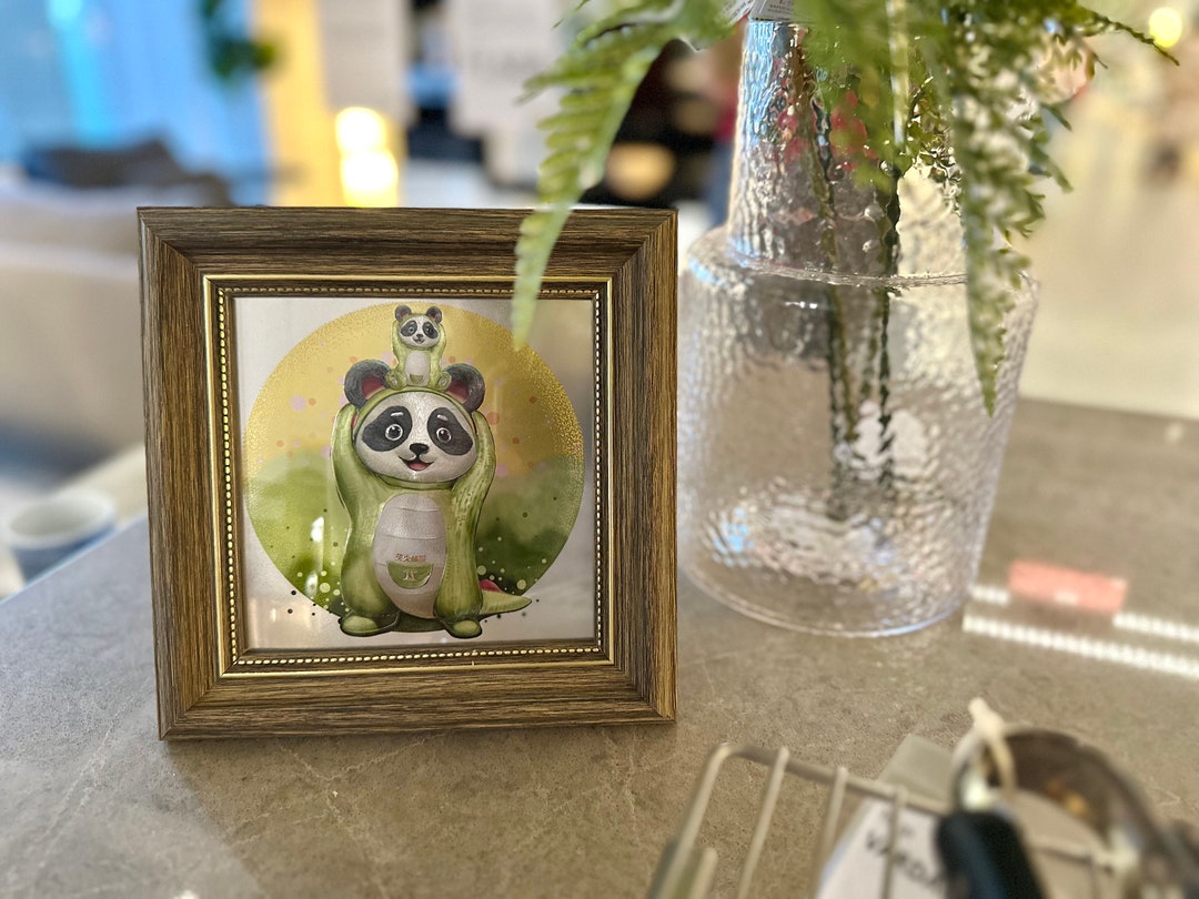 Metal Panda Art | Hand Engraved Artwork | Chinese Panda Art | Cute ...