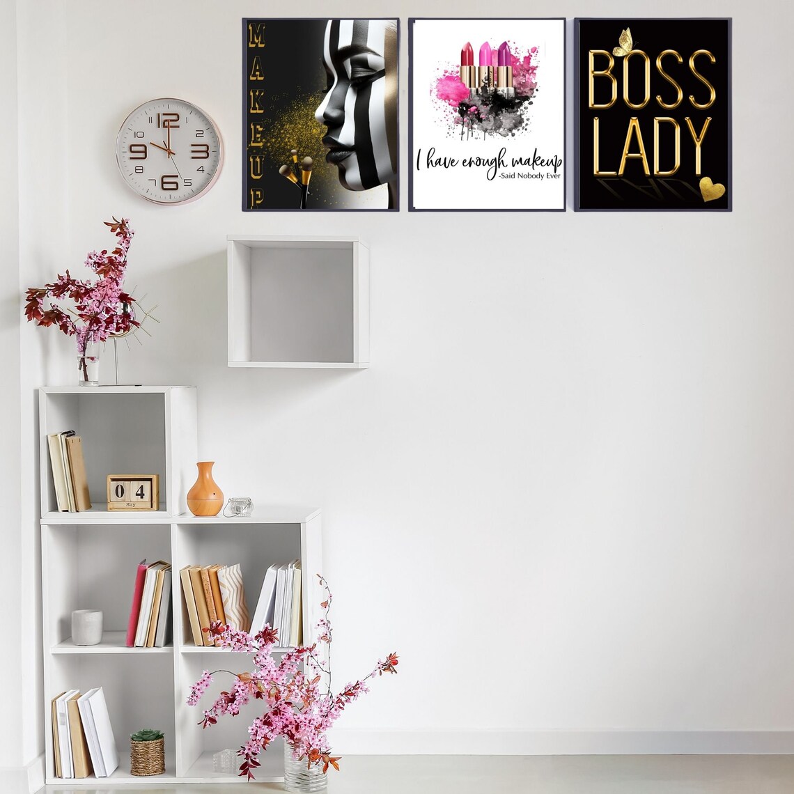 Makeup Wall Art,beauty Salon Decor, Glam Wall Art, Makeup Prints ...