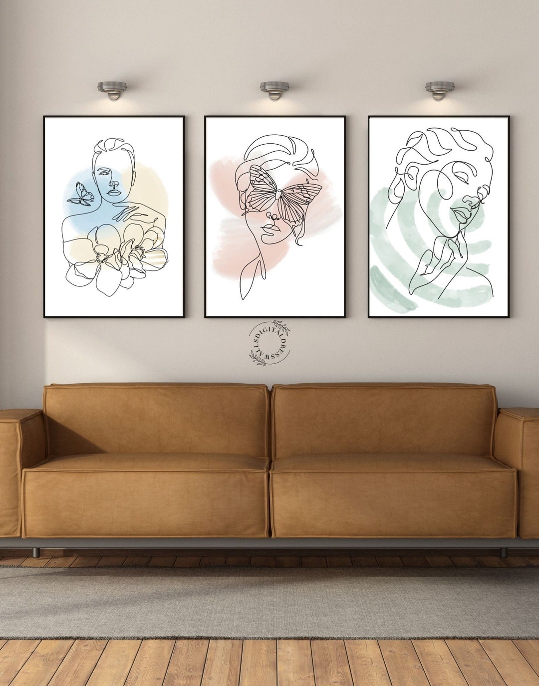 Women Line Art Print ,minimalist Wall Art,modern Gallery Wall Set ...