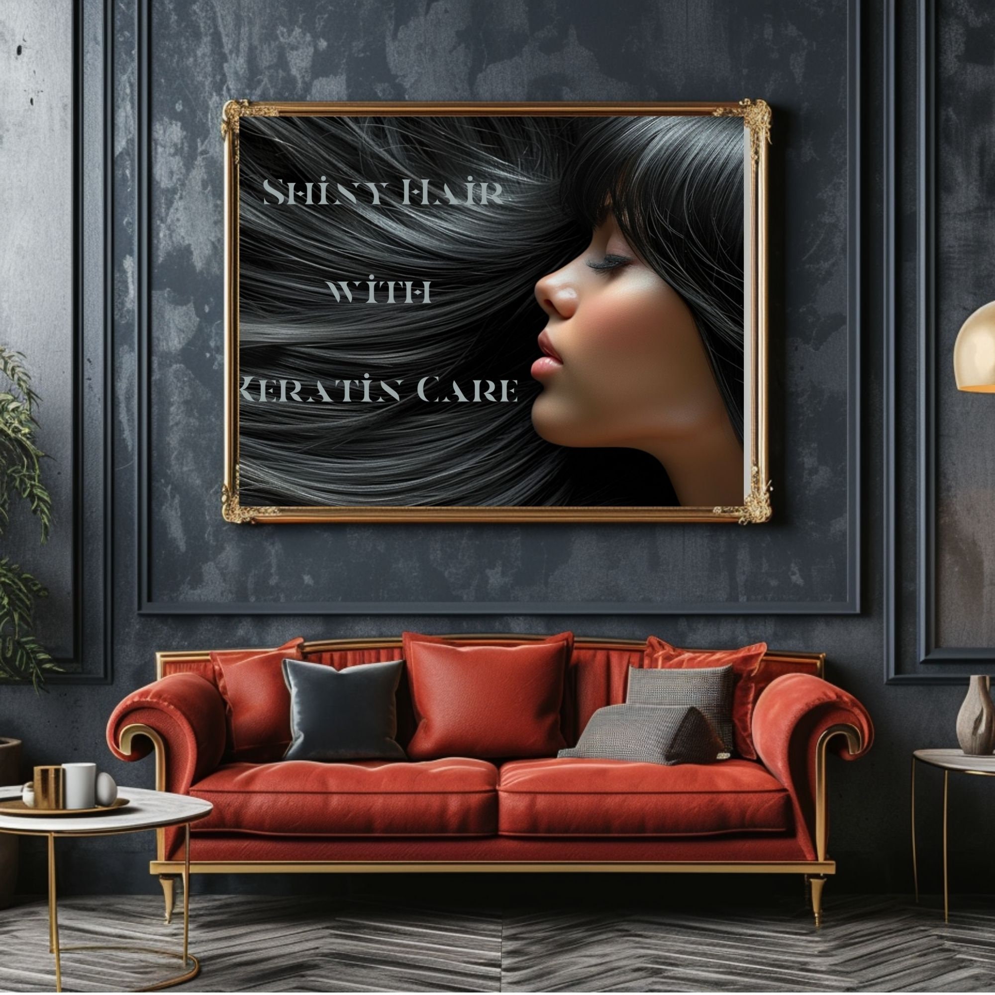 Hair Design Digital Downloadable, Hair Wall Decor Printable Art for ...