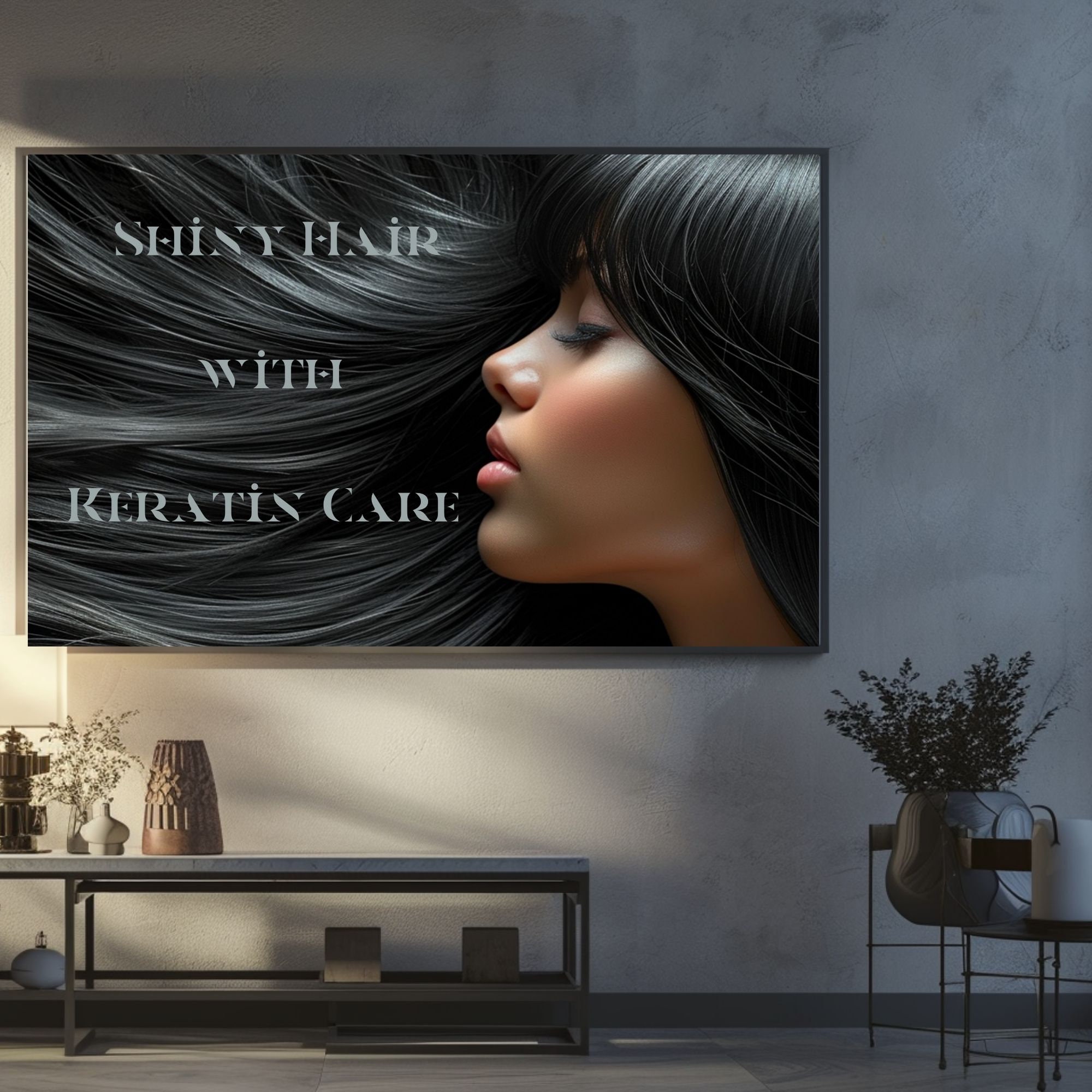 Hair Design Digital Downloadable, Hair Wall Decor Printable Art for ...