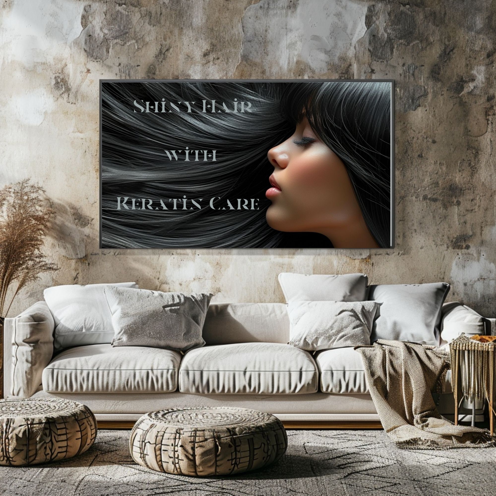Hair Design Digital Downloadable, Hair Wall Decor Printable Art for ...