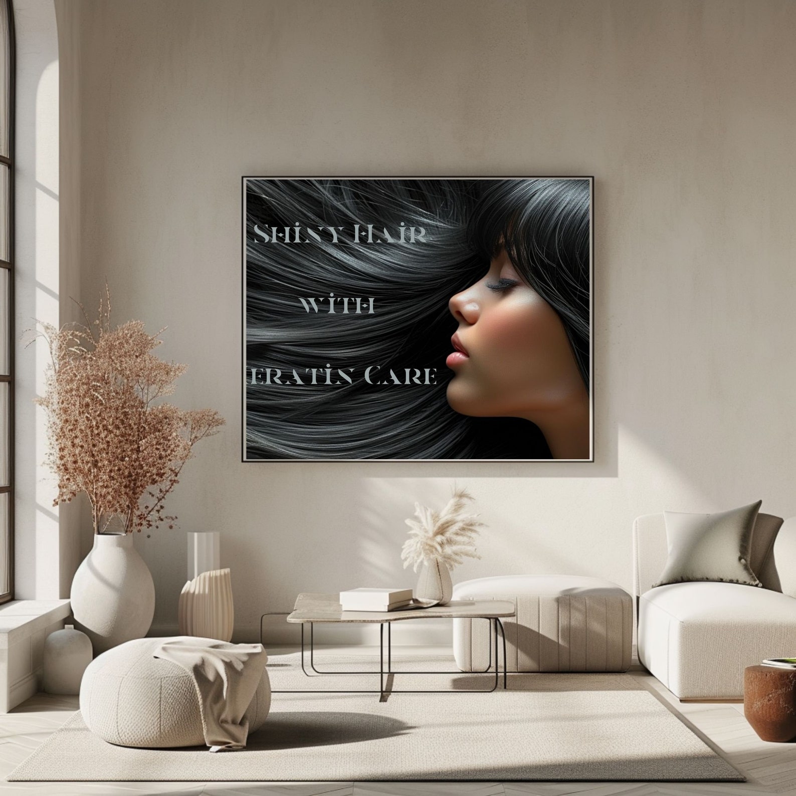 Hair Design Digital Downloadable, Hair Wall Decor Printable Art for ...