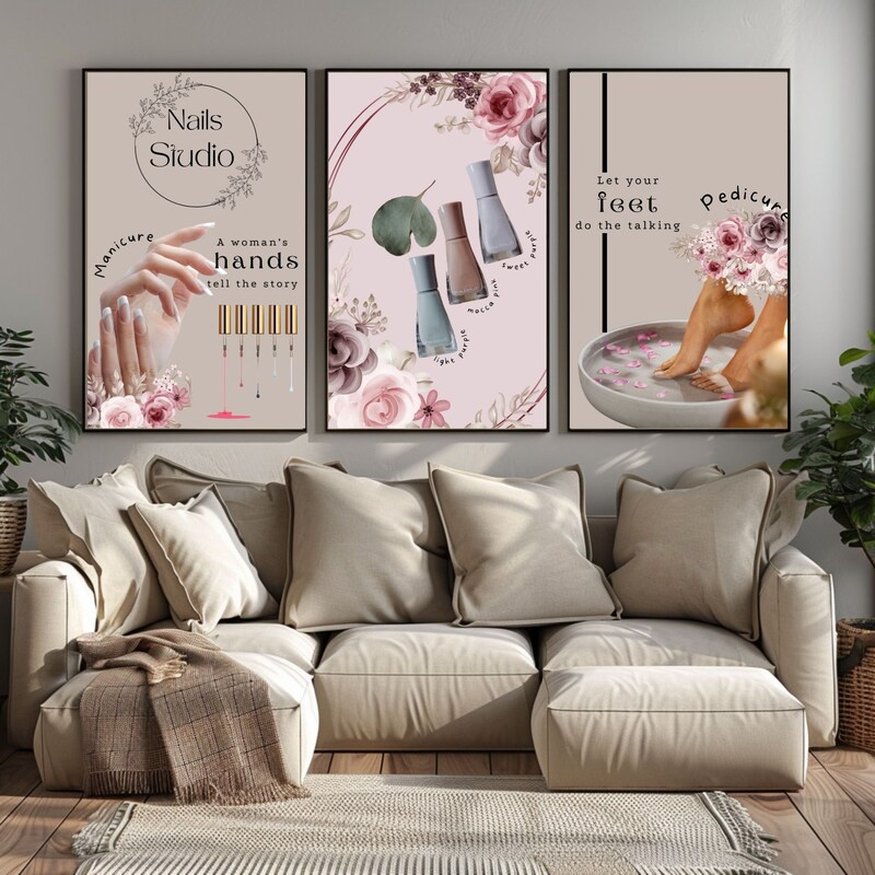 Nail Wall Art - Etsy