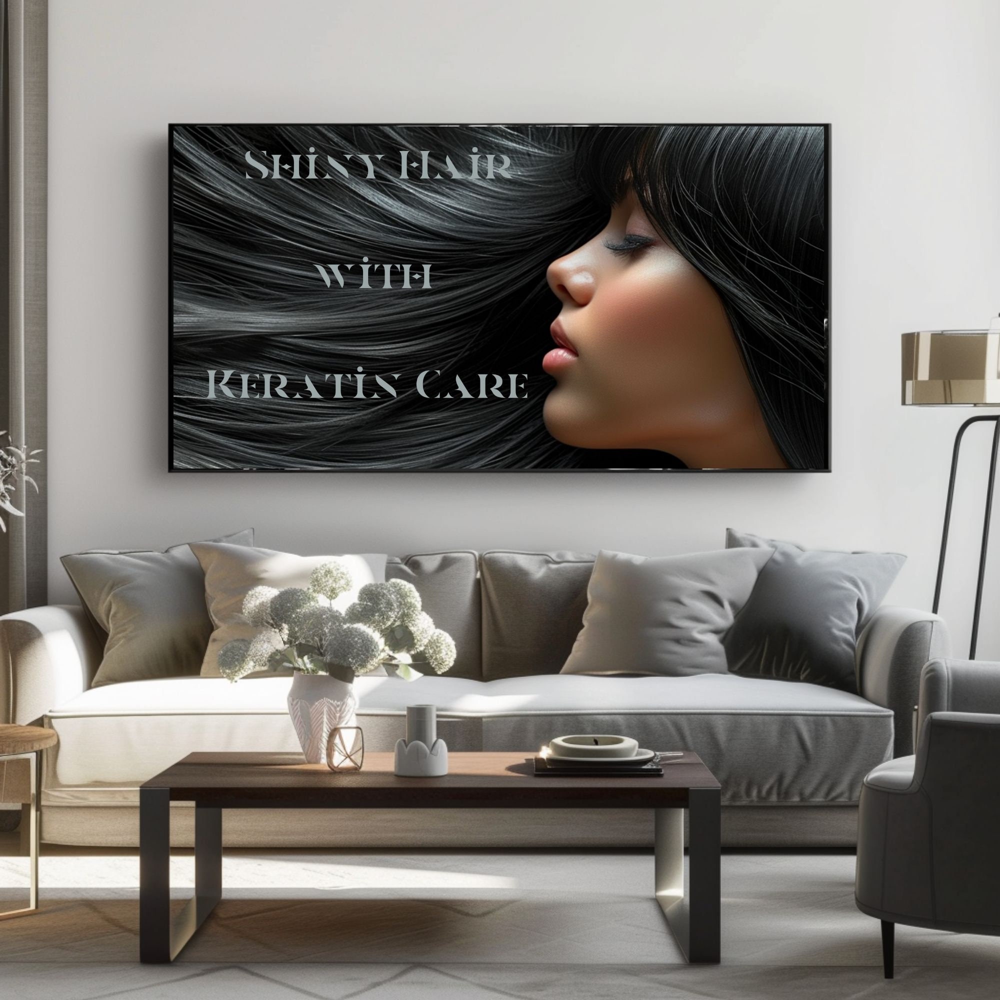 Hair Design Digital Downloadable, Hair Wall Decor Printable Art for ...