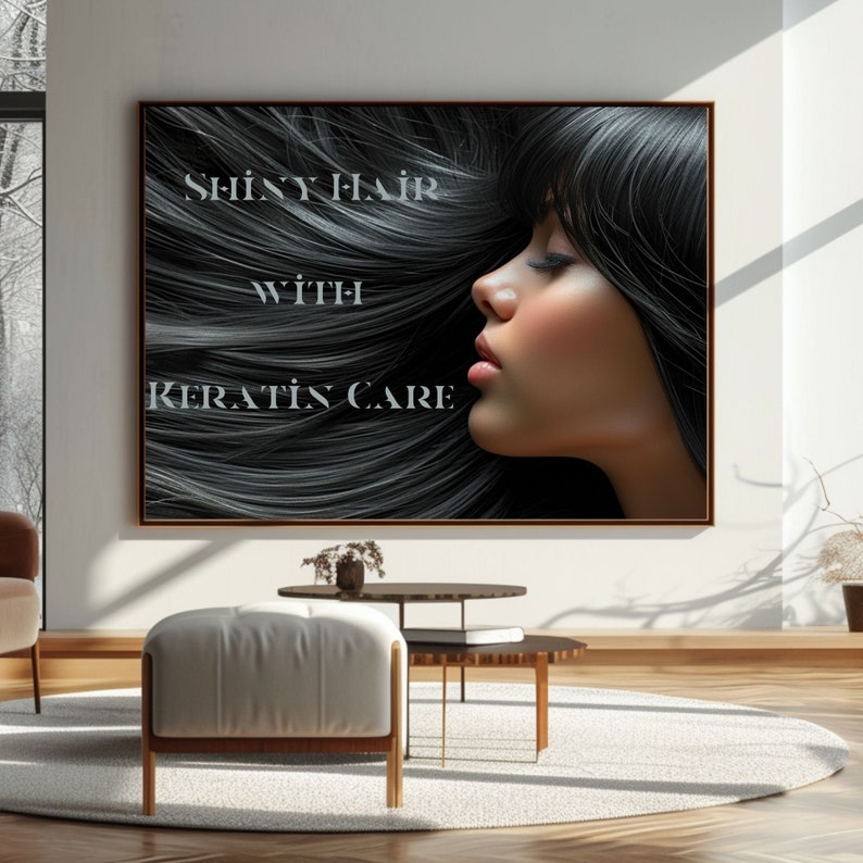 Hair Design Digital Downloadable, Hair Wall Decor Printable Art for ...
