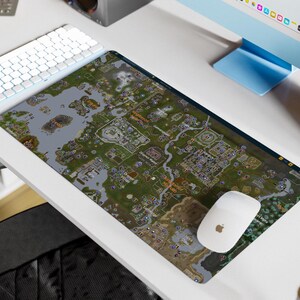 Old School Runescape Desk Mat, Runescape Map Desk Mat, Osrs Desk Mat ...