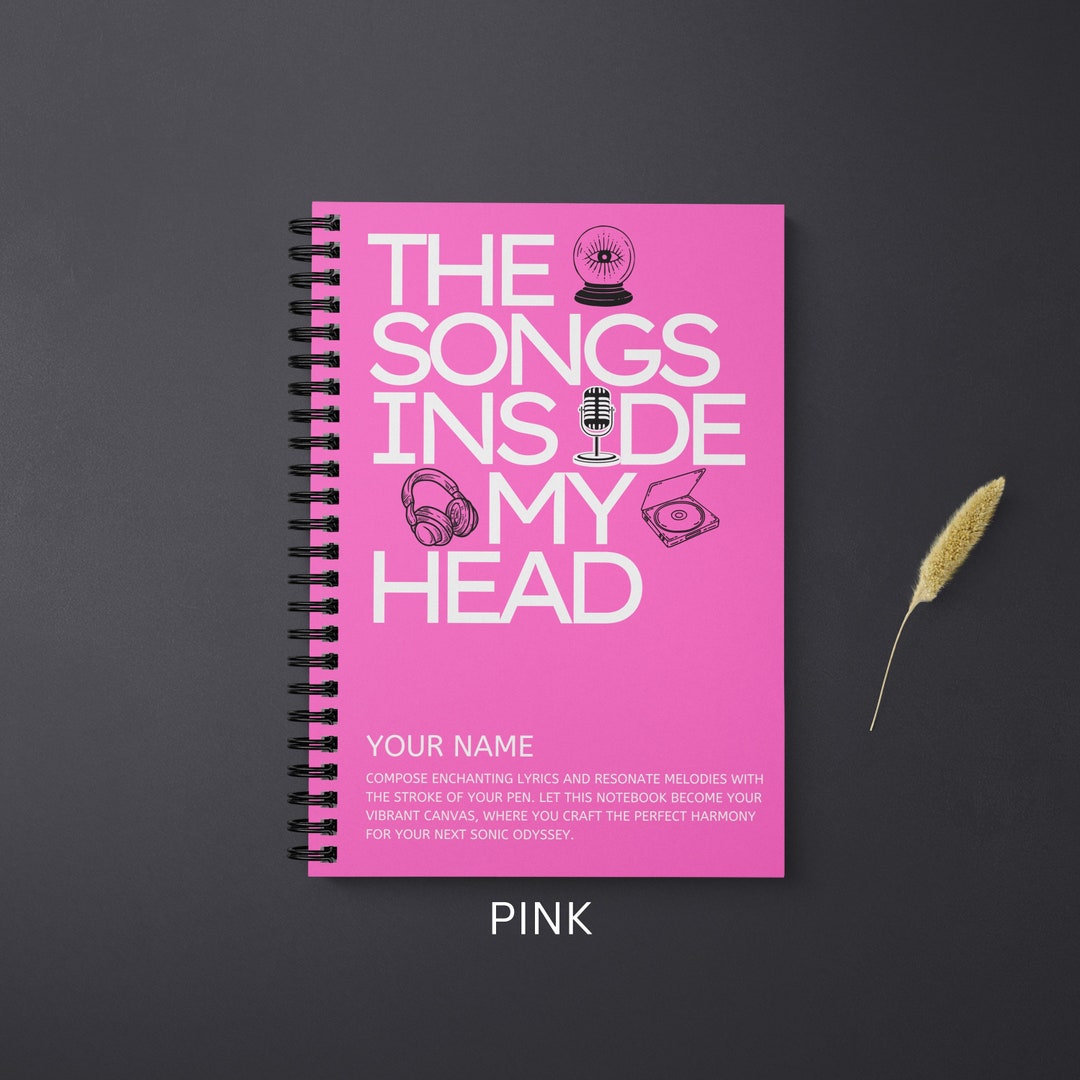 Customized Songwriting Spiral Notebook Gift for Songwriter ...