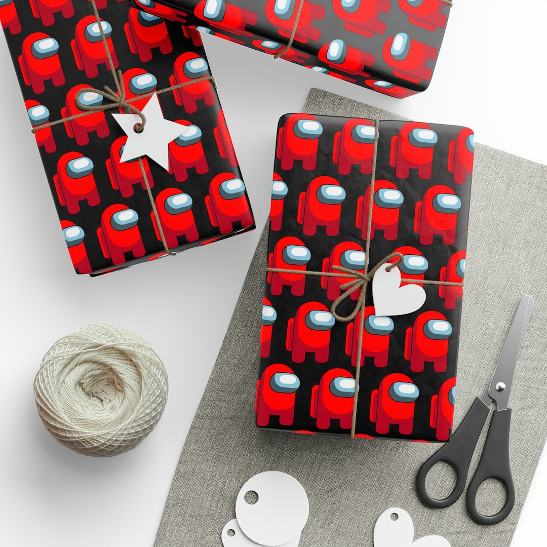 Among Us Wrapping Paper Kids Wrapping Paper Sus Imposter - Etsy