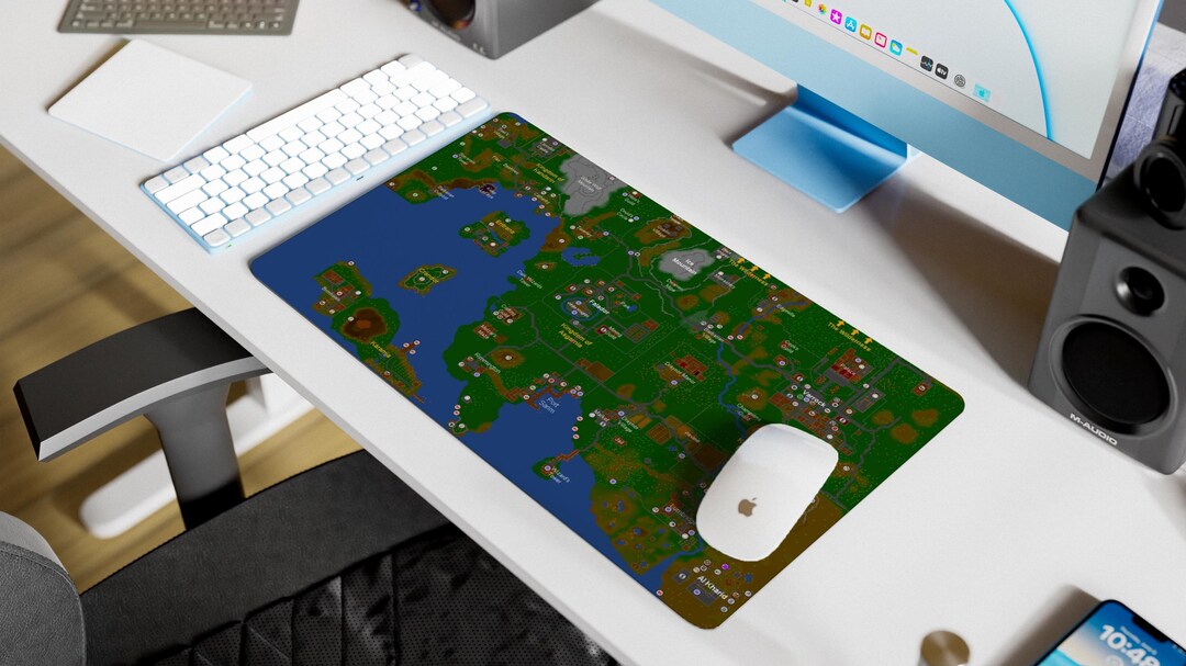 OSRS Map Desk Mat: Old School Runescape Gaming Pad - Etsy UK