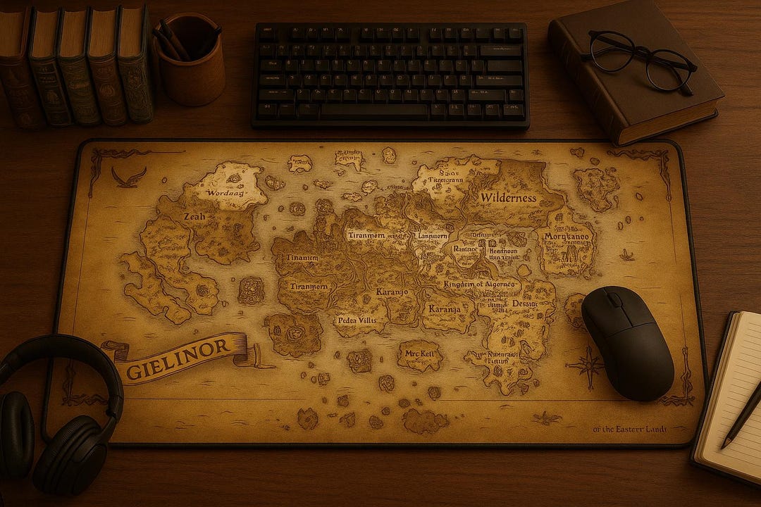 OSRS Desk Mat: Runescape Gielinor Map, XL Gaming Mouse Pad - Etsy
