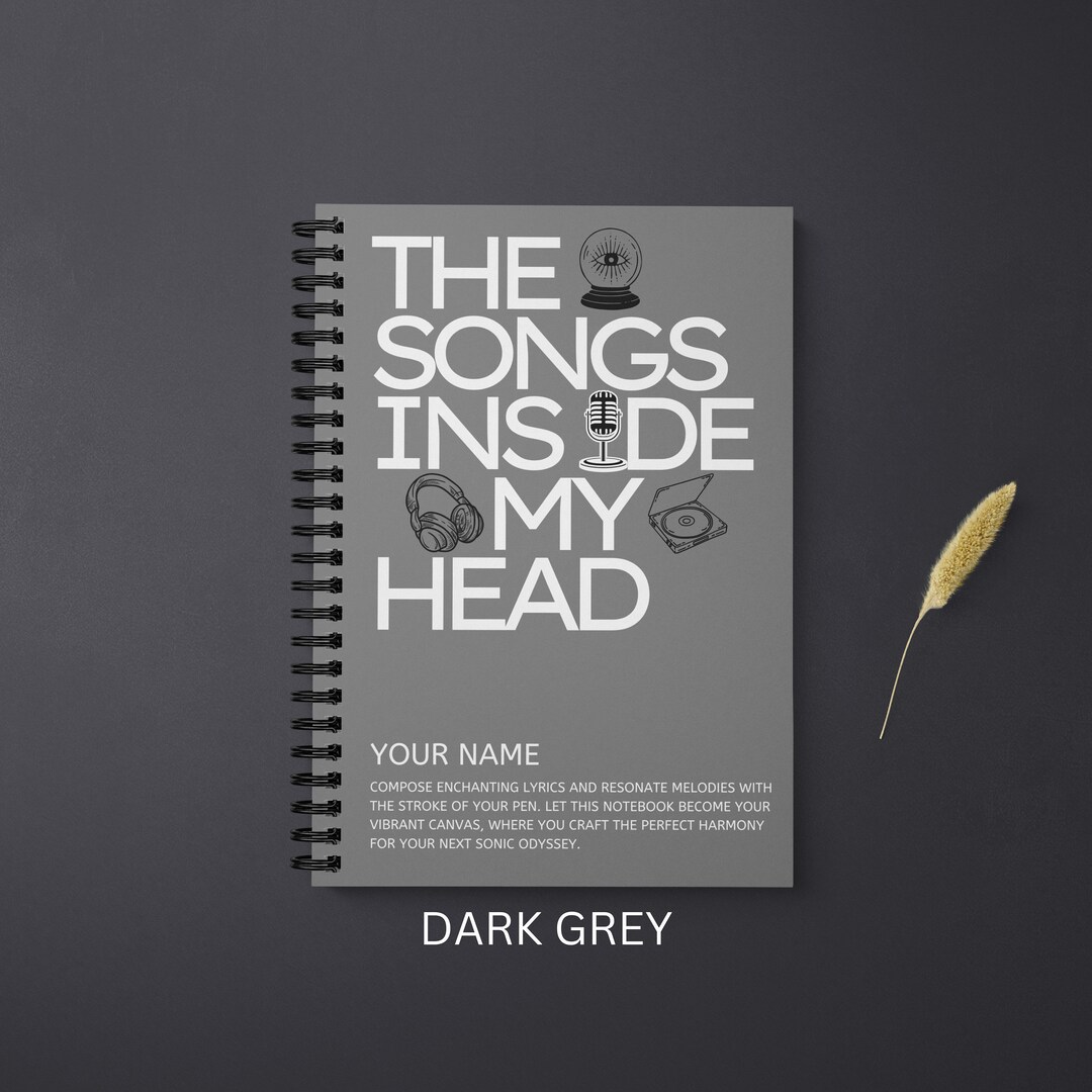Customized Songwriting Notebook Gift for Songwriter, Personalized ...