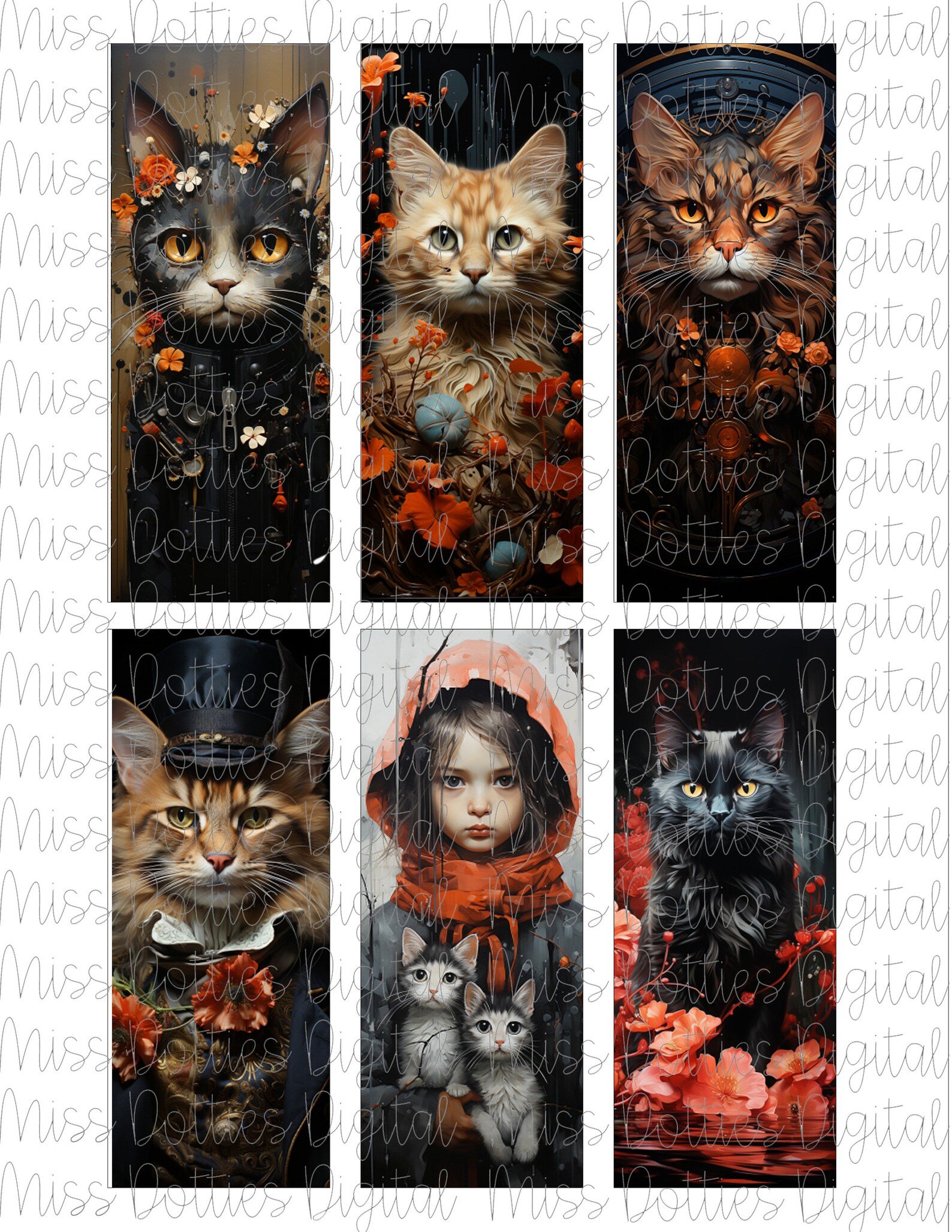 Bookmarks Download, Bookmarks, Printable Download, DIY Bookmarks ...