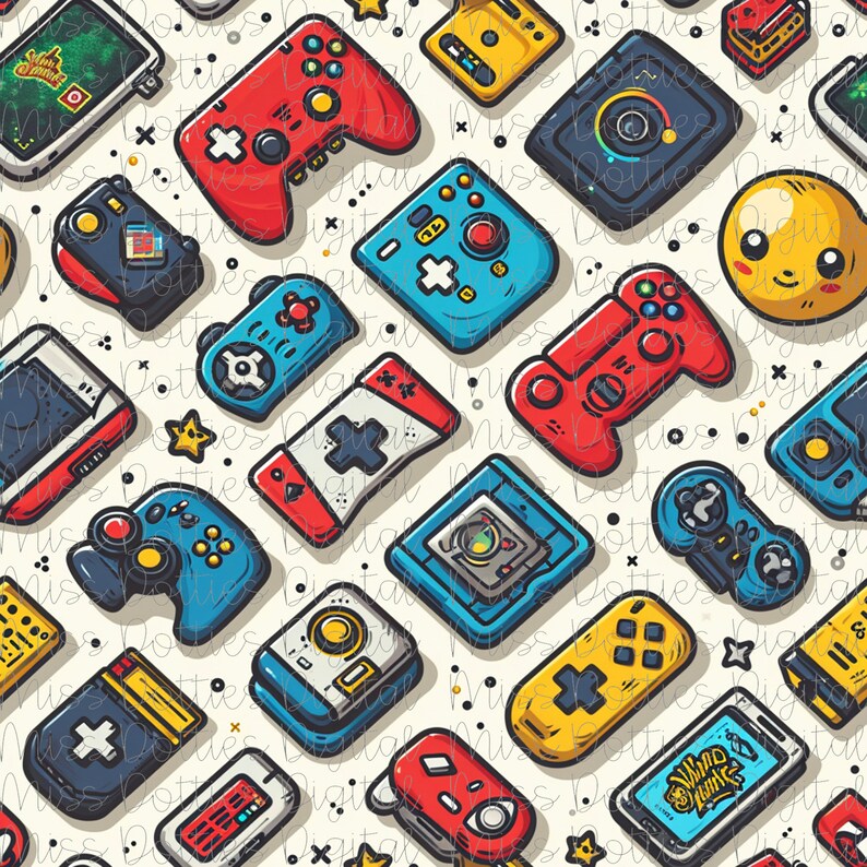 Gaming Digital Paper, Gaming, Gaming Pattern, Gaming Digital Paper ...