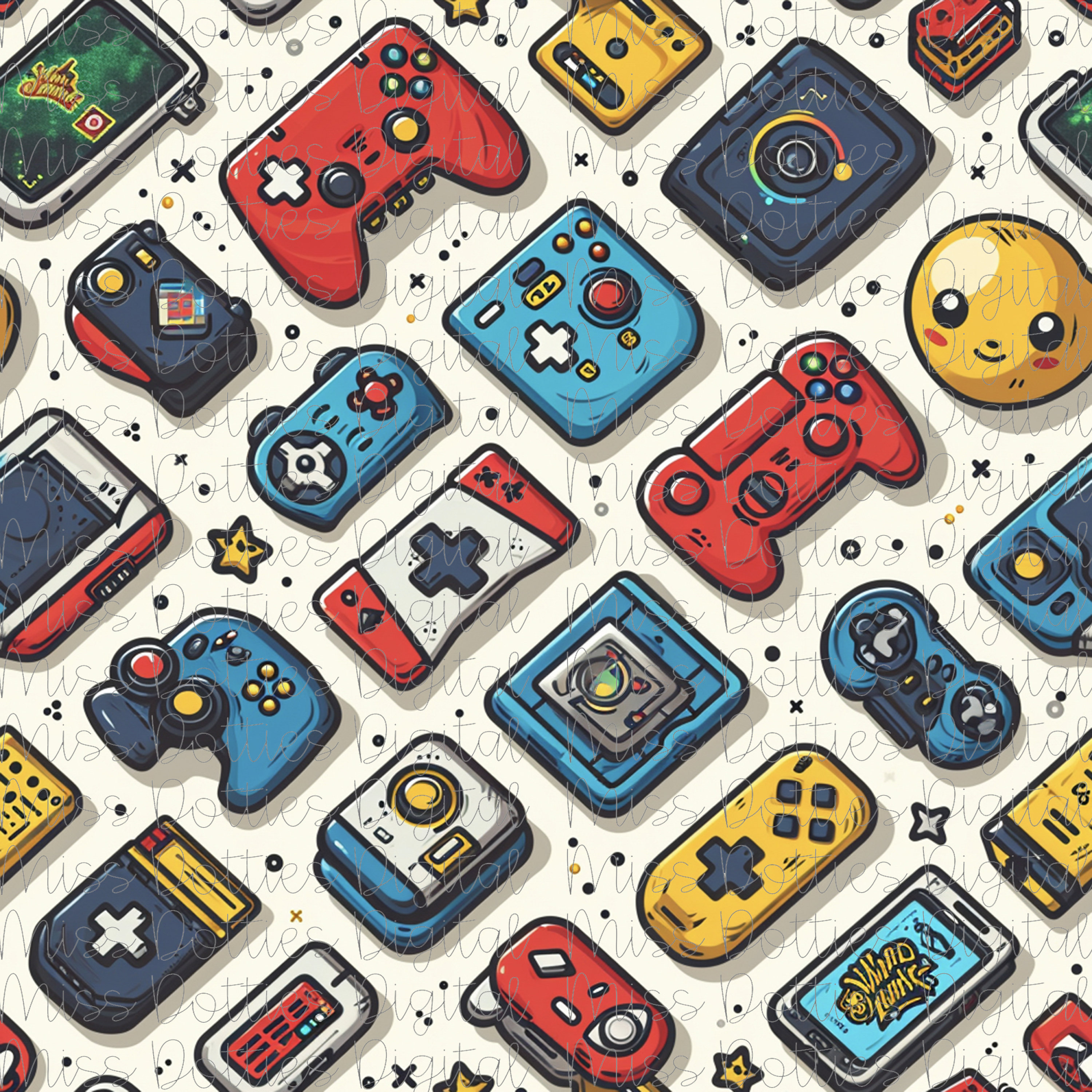 Gaming Digital Paper, Gaming, Gaming Pattern, Gaming Digital Paper ...