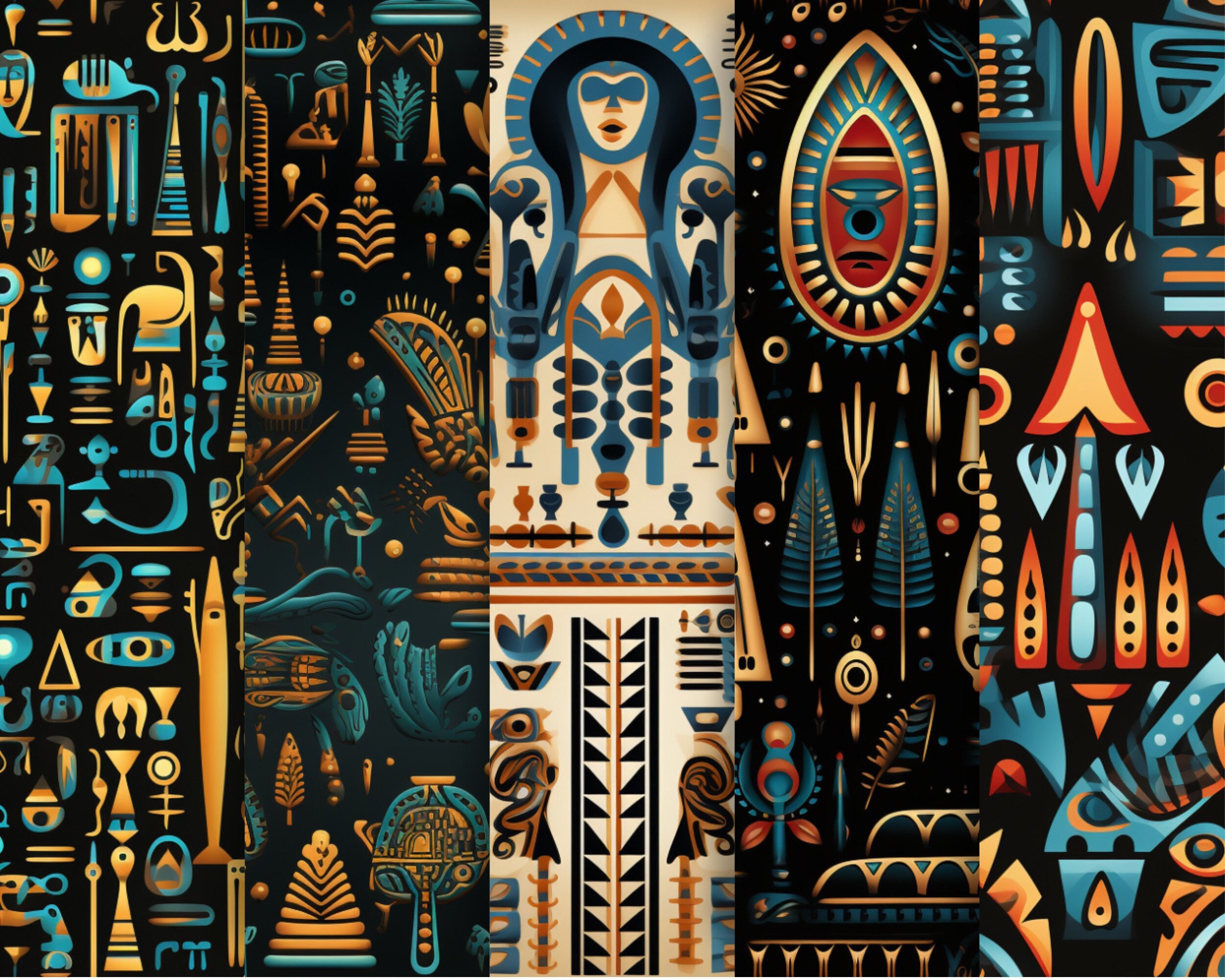 Digital Pattern, Egyptian Digital Paper, Egyptian, Egyptian Pattern ...