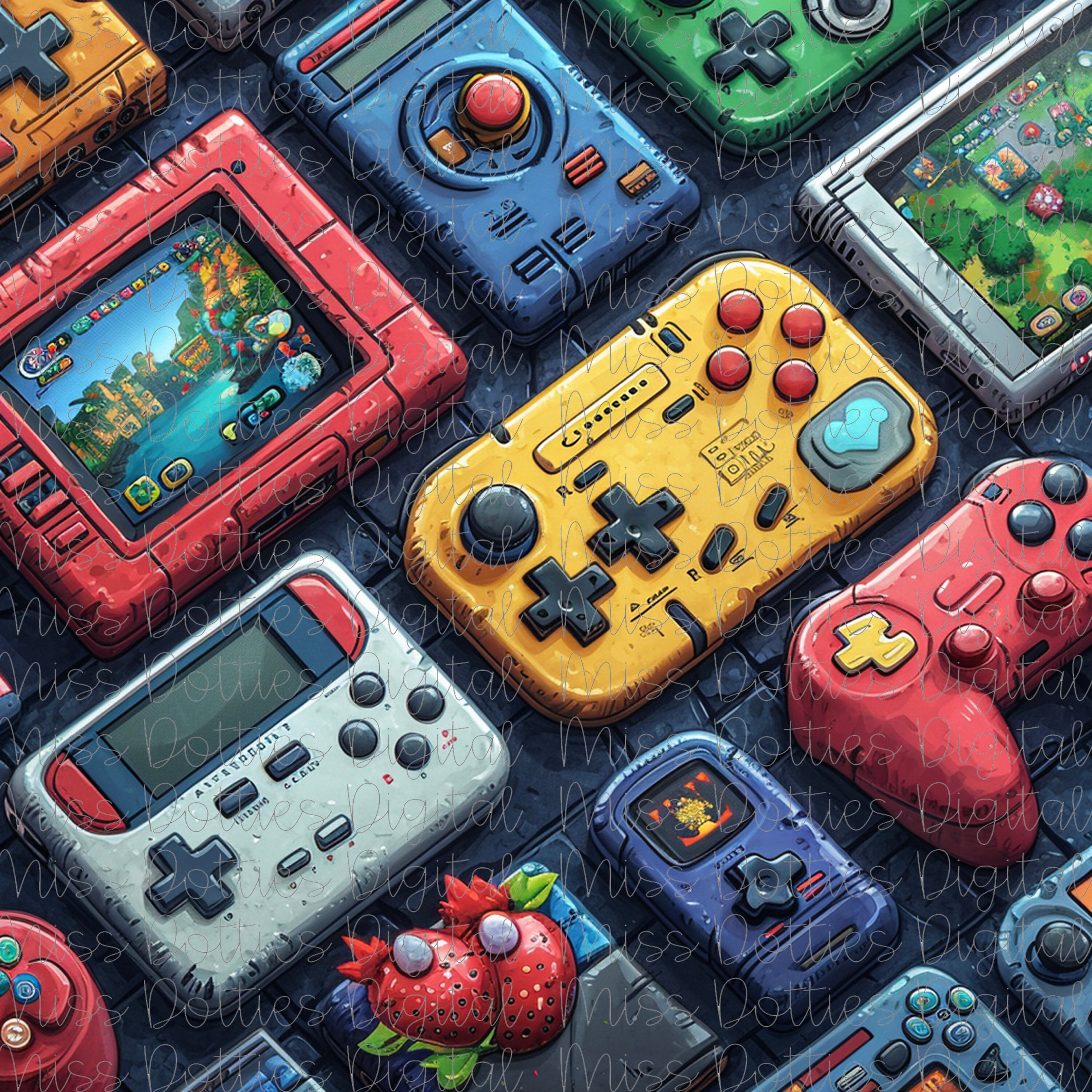 Gaming Digital Paper, Gaming, Gaming Pattern, Gaming Digital Paper ...