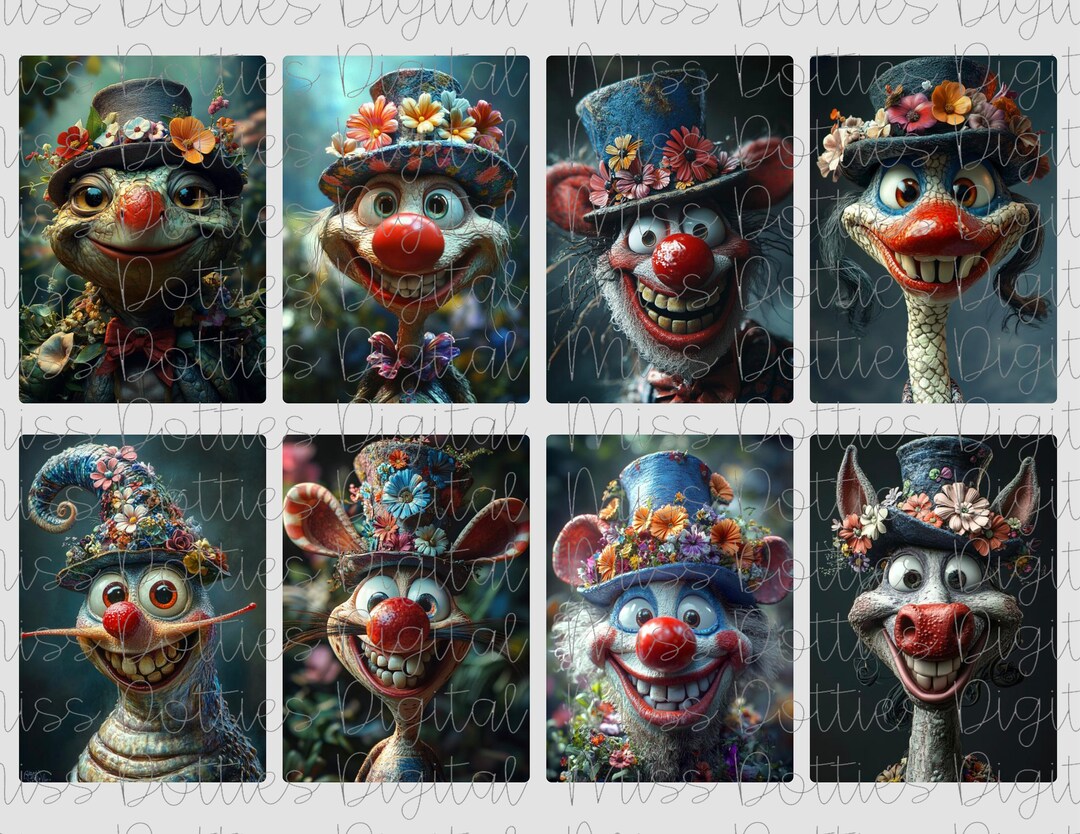 ATC Cards, Cartoon Junk Journal, Cartoon Animals, Steampunk ATC Images ...