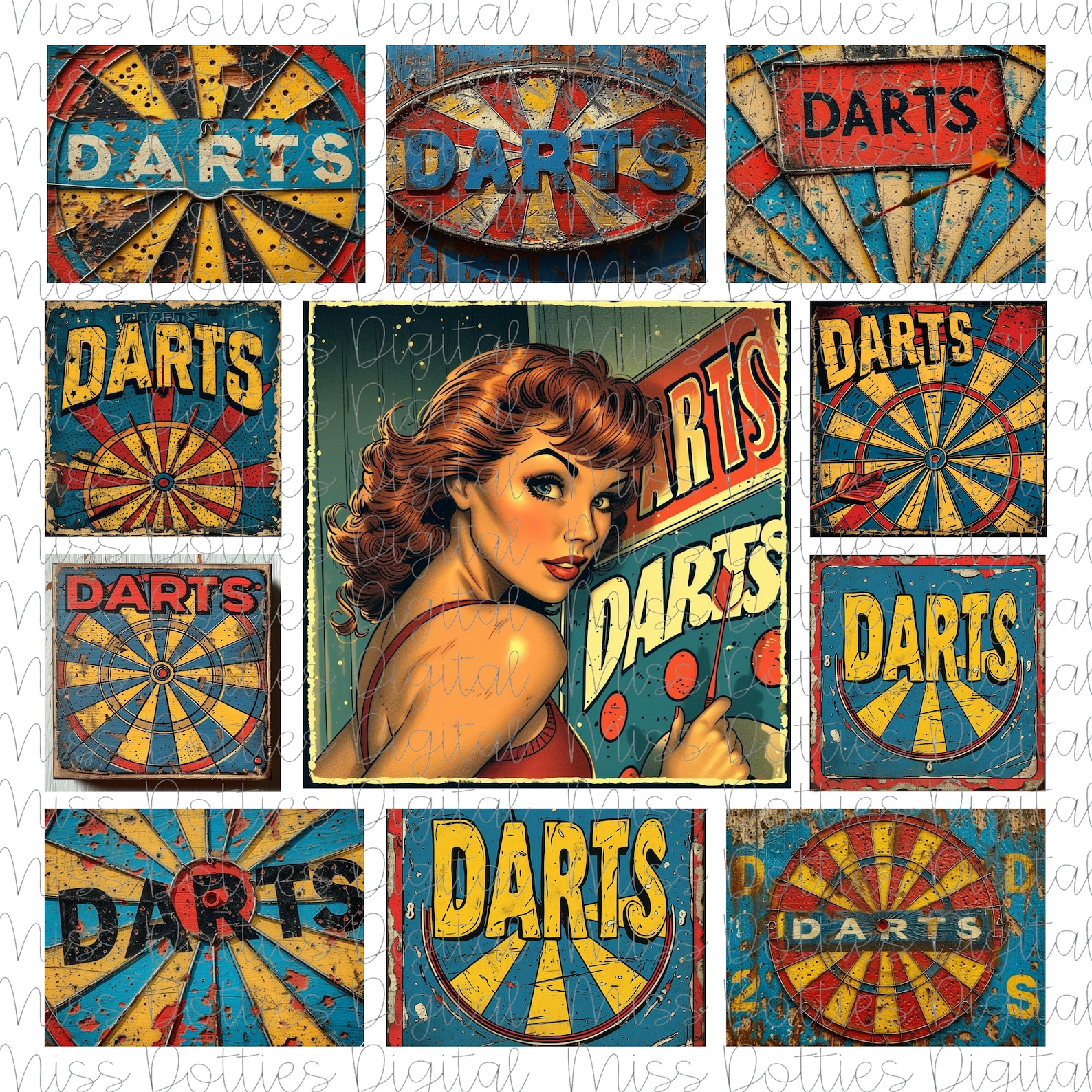 Darts, Dart Game, Darts Image, Dart Digital Download, Darts Clip Art ...