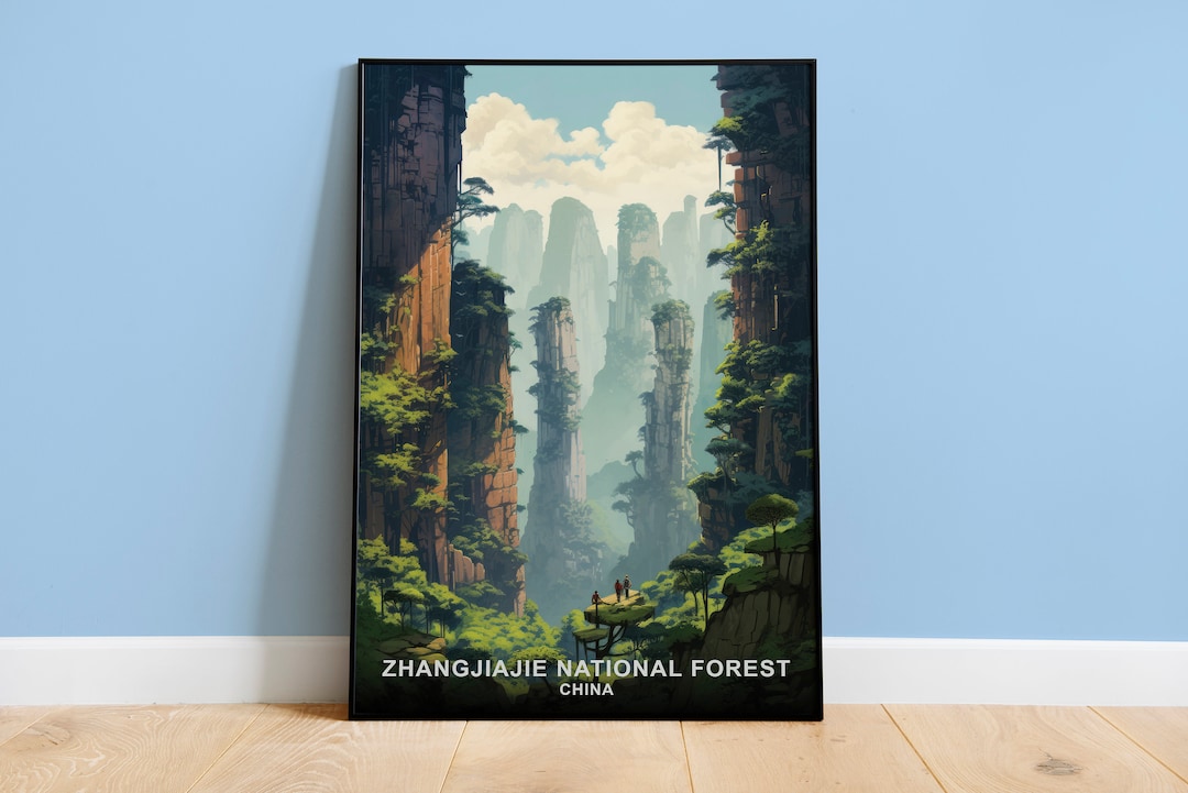 Zhangjiajie National Forest China Art Print, Zhangjiajie Forest ...