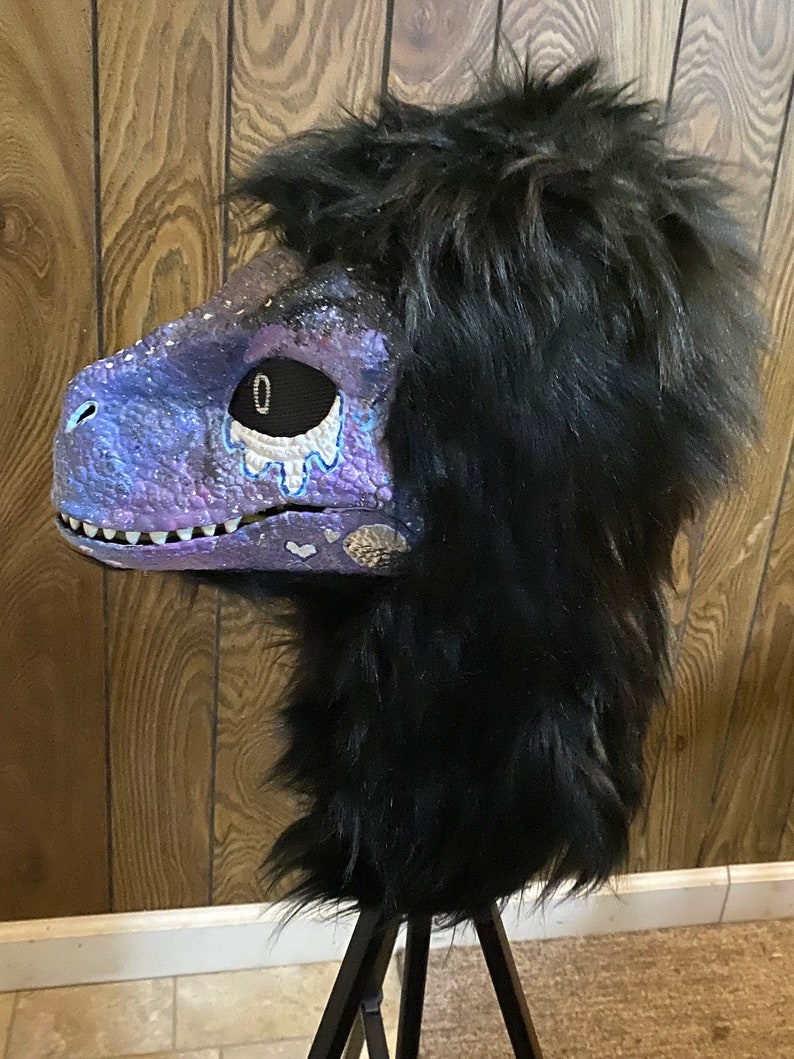 Premade Galaxy Dino Mask and Tail Furry - Etsy
