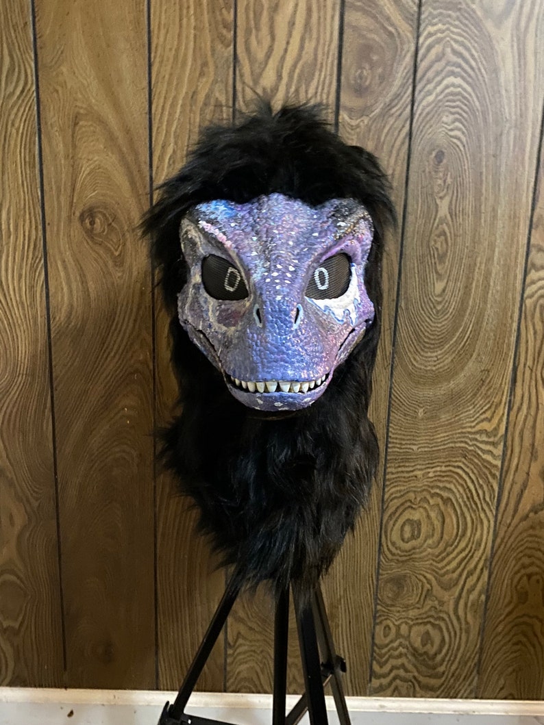 Premade Galaxy Dino Mask and Tail Furry - Etsy