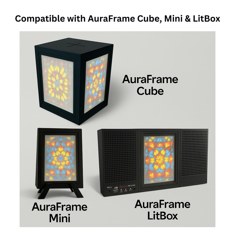3D Printed Lithophane Panel Set: Space Rocket Glow Box - Auraframe ...